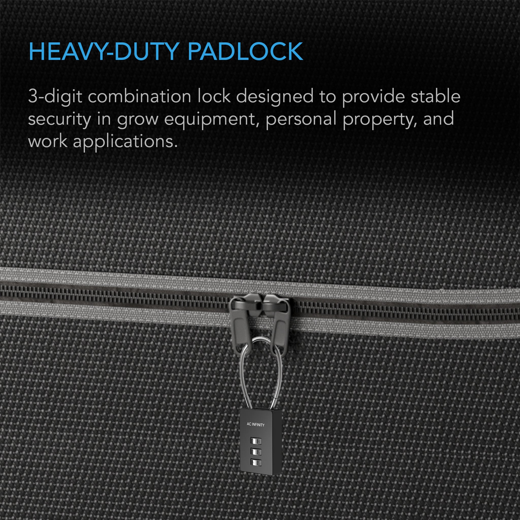 Ac Infinity Combination Lock - Flexible Steel Cable Loop (2-Pack ...