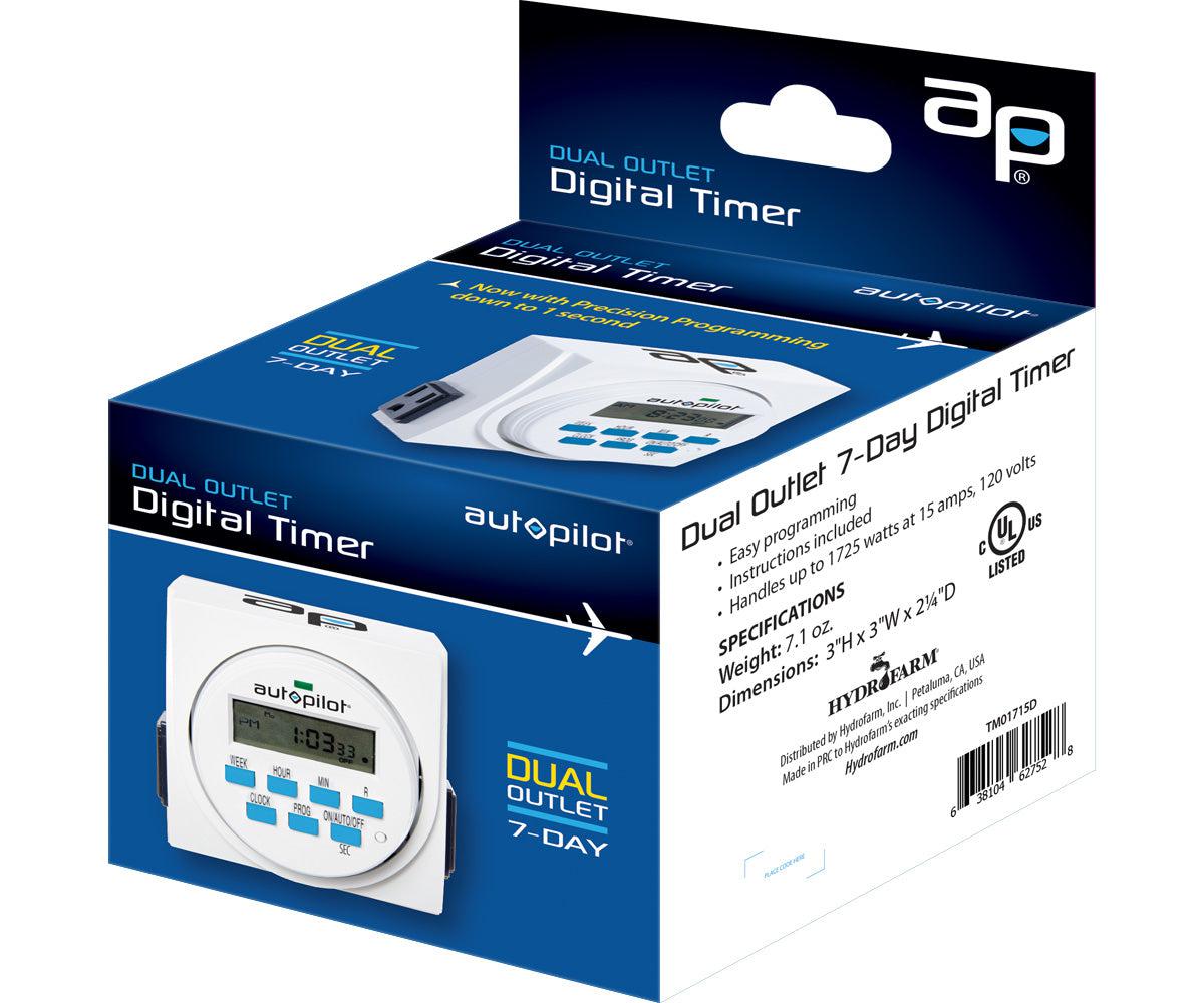 Autopilot Dual Outlet 7-Day Grounded Digital Programmable Timer – Lakes ...
